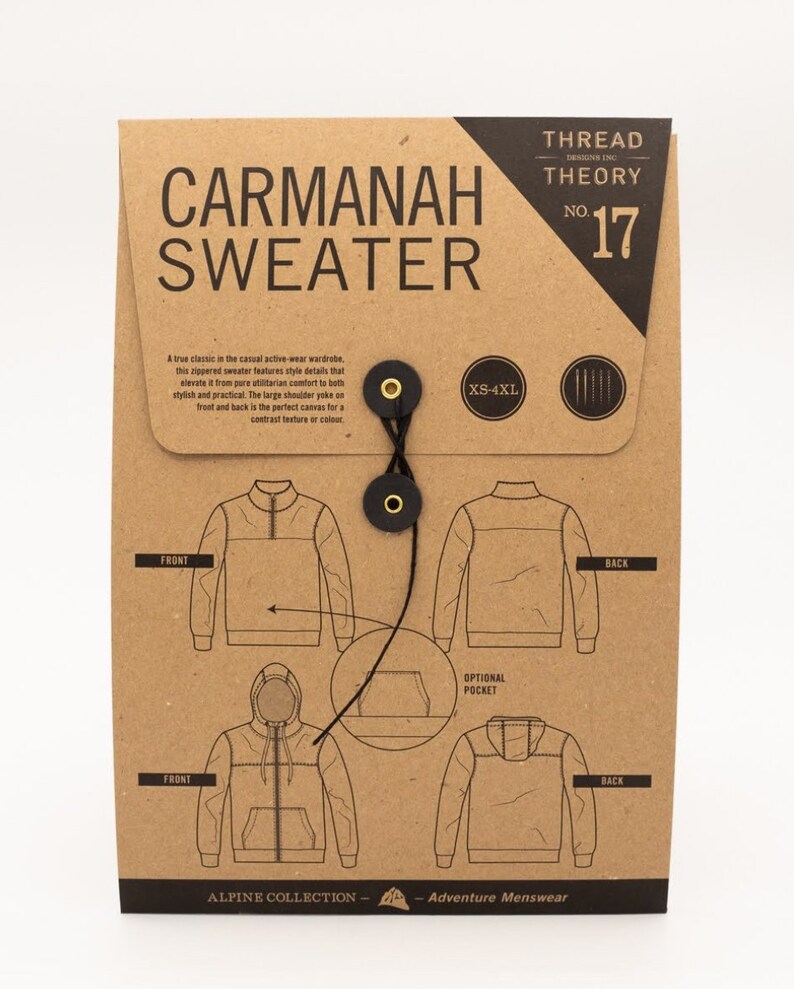 Thread Theory Designs - Carmanah Sweater - Paper Pattern - Etsy UK