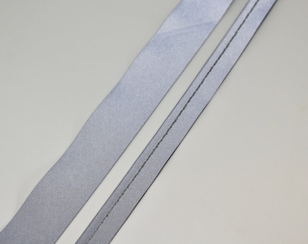 Reflective Bias Binding Tape and Reflective Piping - 20mm Grey - Etsy UK
