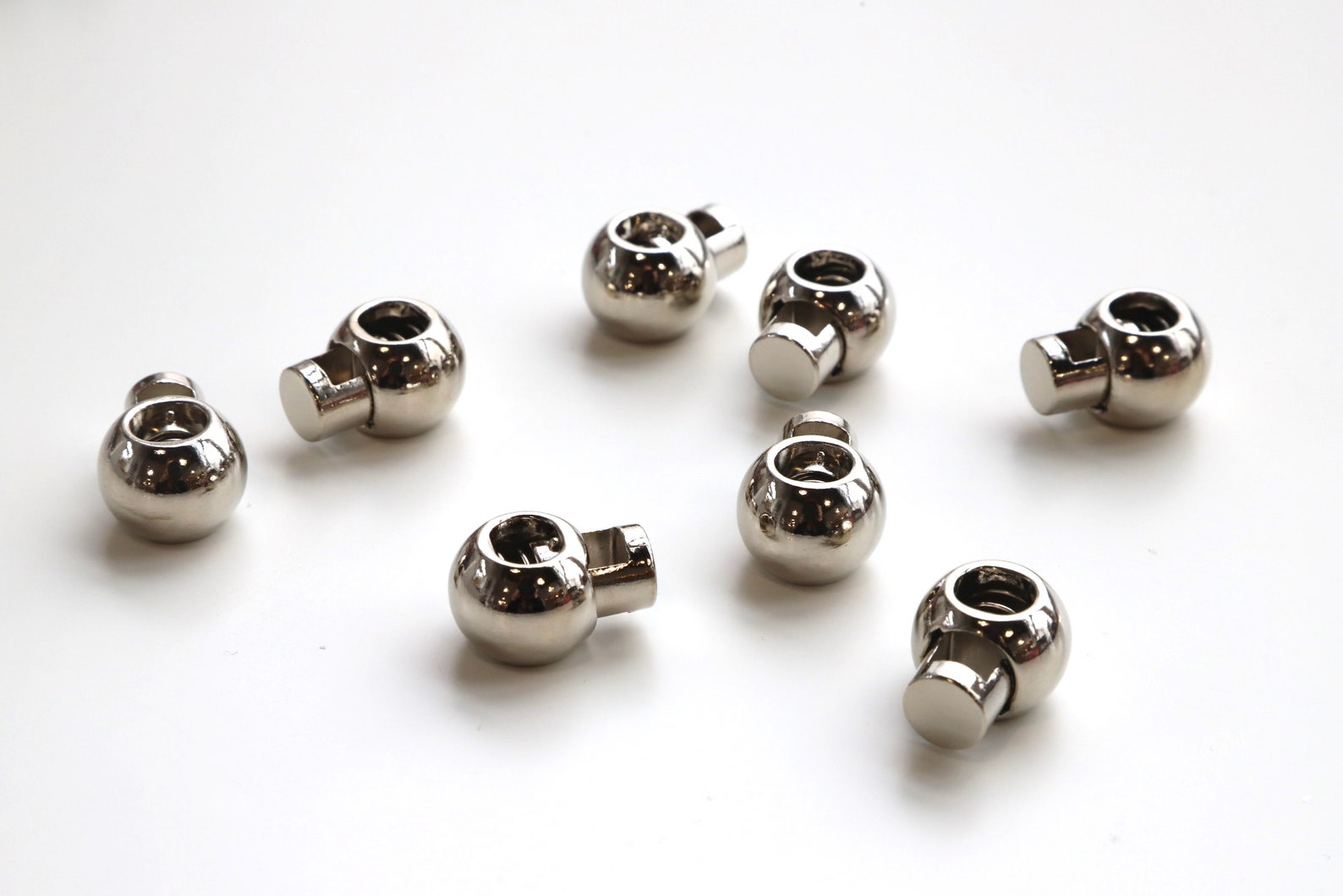 Round Cord Stopper Solid Metal Ball Toggle for Elastic and - Etsy UK