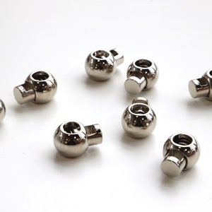 Round Cord Stopper - Solid Metal Ball Toggle for Elastic and Draw ...
