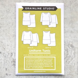 Grainline Studio - Uniform Tunic - Paper Pattern - Ladies Top - Etsy UK