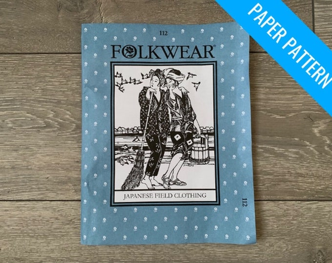 Japanese Field Clothing Paper Sewing Pattern Folkwear Pattern - Etsy UK