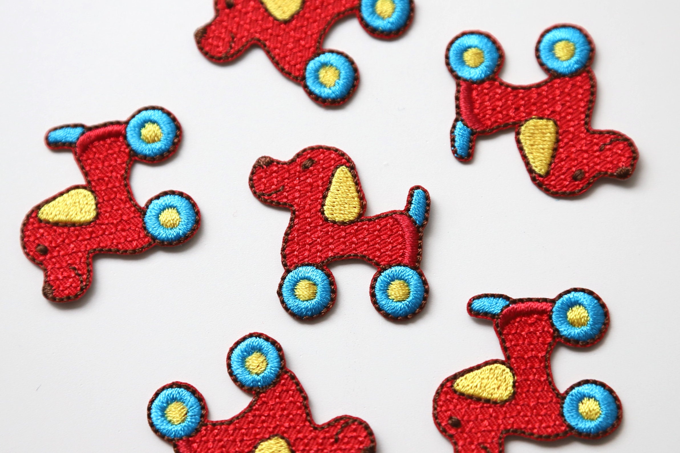 Children's Playroom Cute Patches - Embroidered Motif/badges in 6 Kids ...