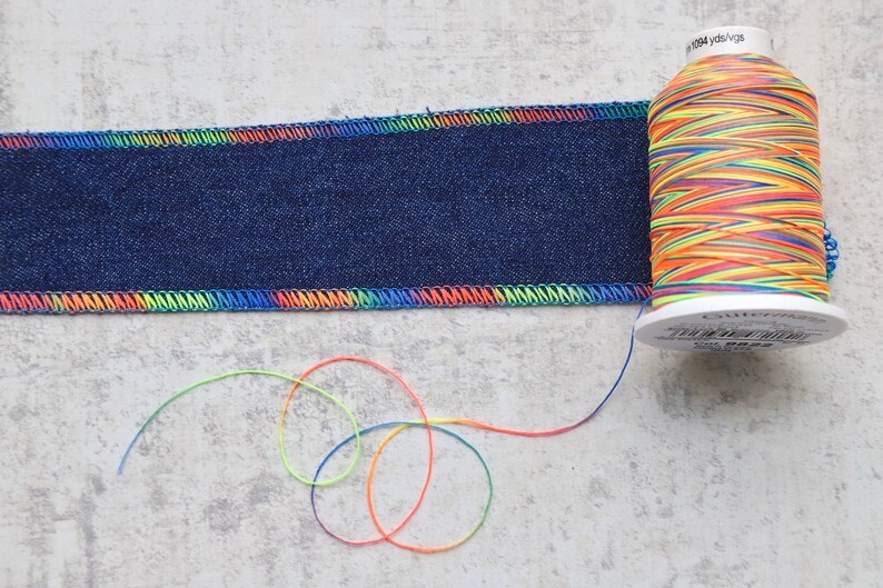 Variegated Rainbow Overlocker Thread Gütermann Wooly/bulky - Etsy UK