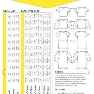 Cielo Top and Dress Paper Sewing Pattern- Closet Core Patterns - Etsy UK