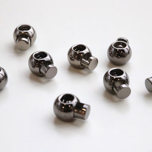 Round Cord Stopper - Solid Metal Ball Toggle for Elastic and Draw ...