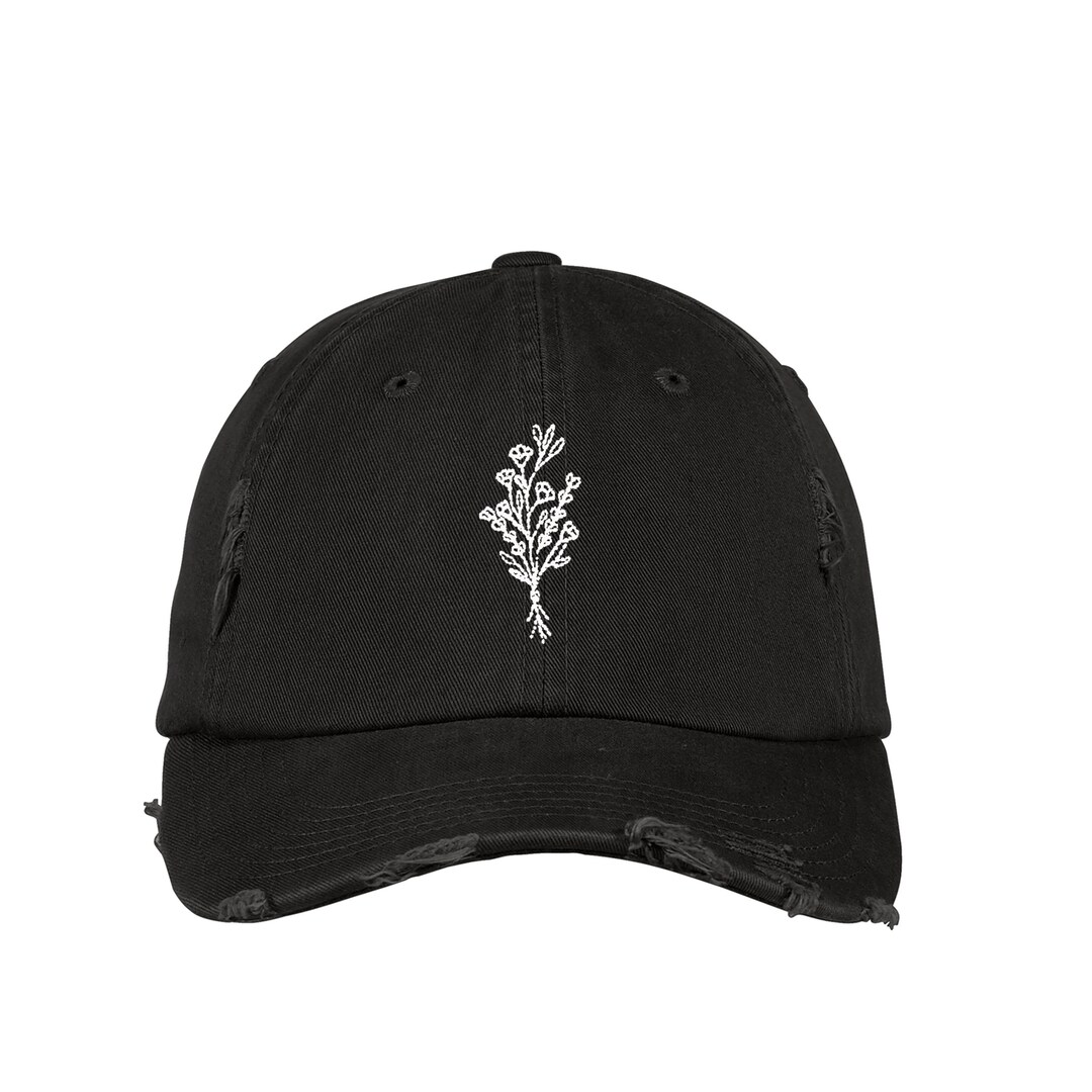 Embrace Nature With Our Wildflower Embroidered Vintage Style Dad's Cap ...