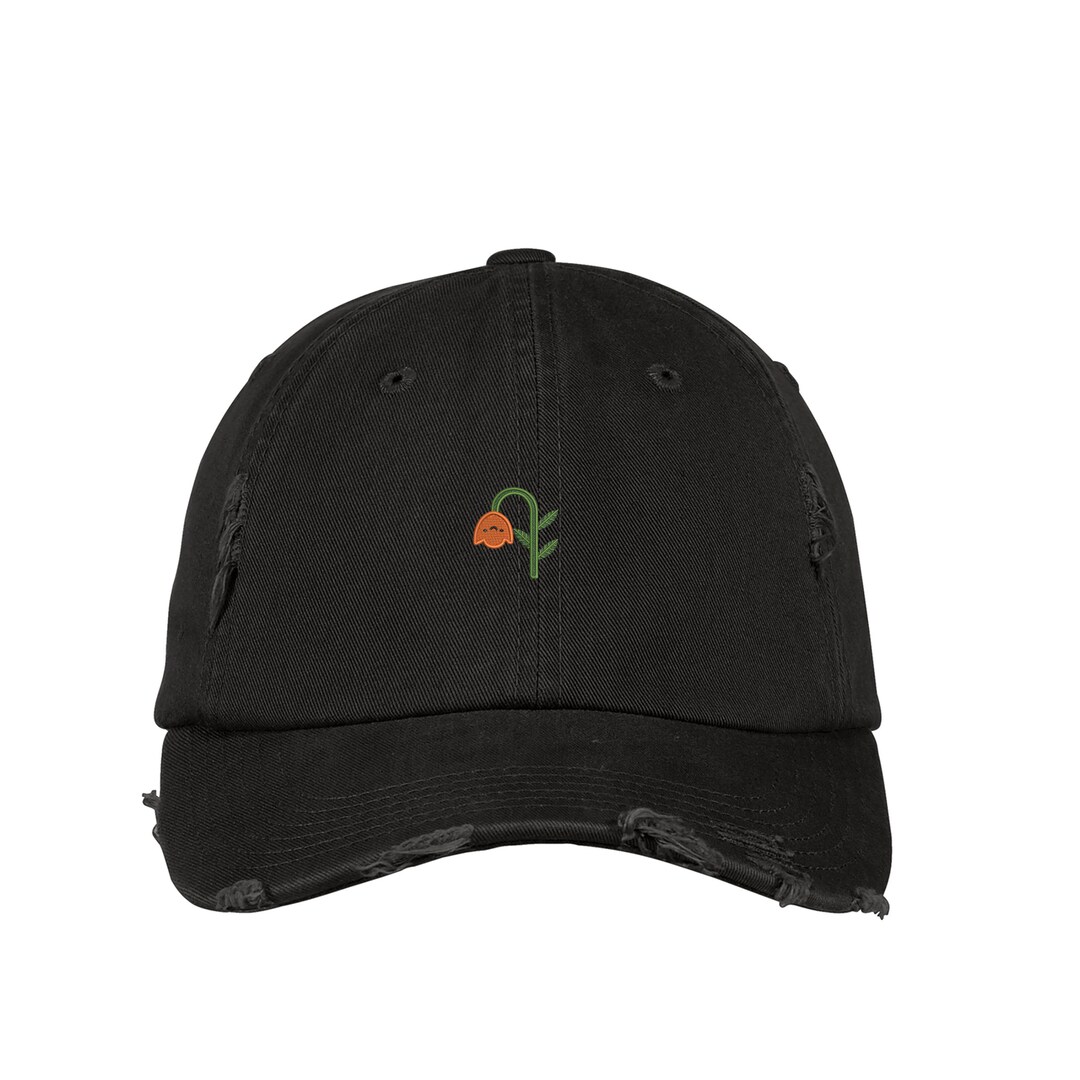 Embroidered Tulip Dad Hat: Vintage Style Cotton Baseball Cap - Etsy