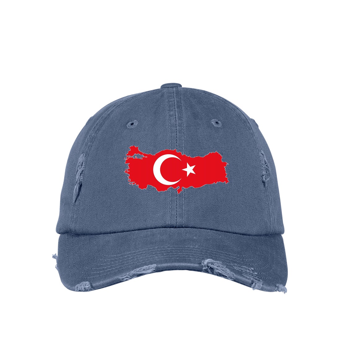 Embroidered Turkish Flag Dad Hat: Vintage Style Baseball Cap - Etsy