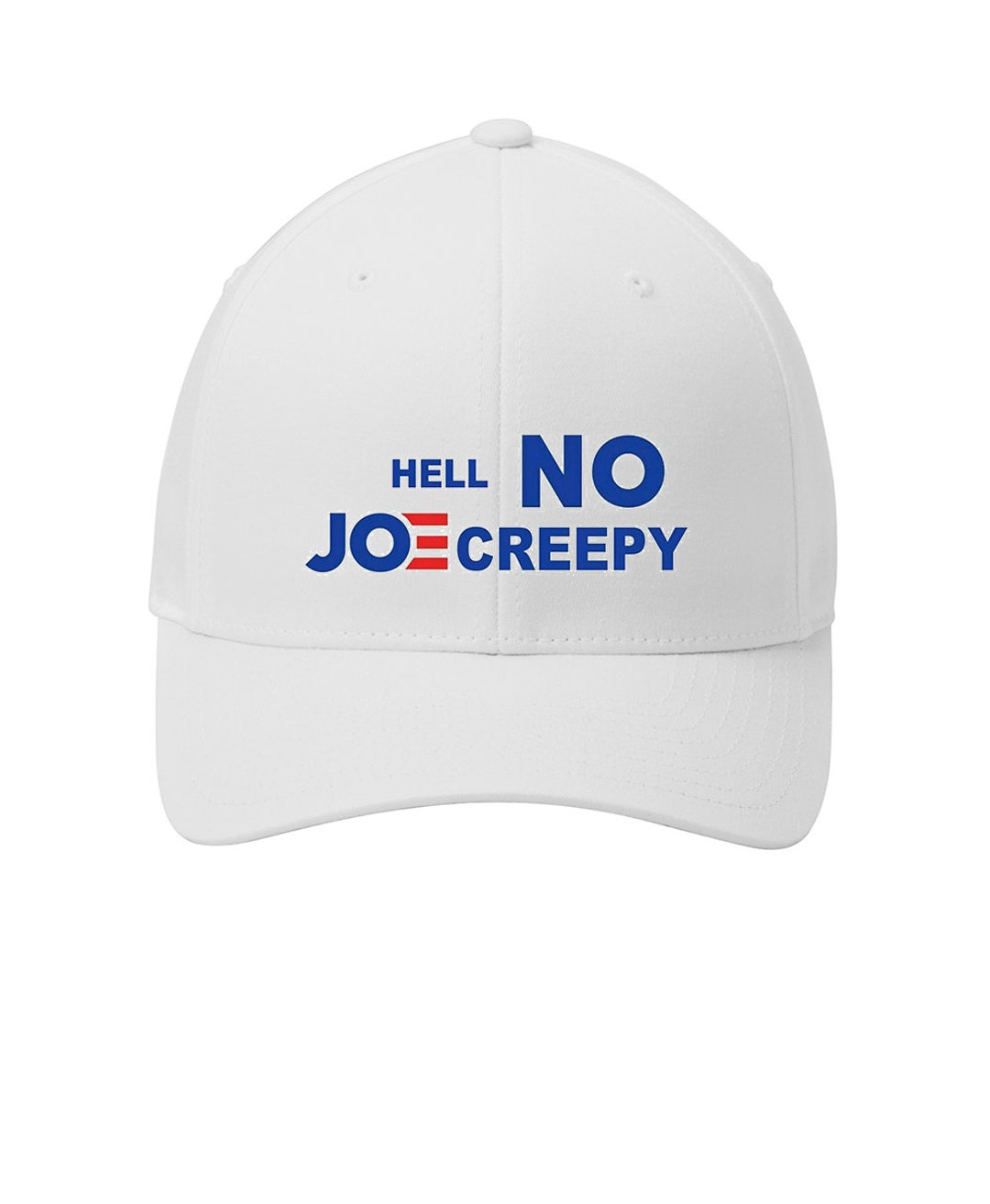 HELL NO JOE Creepy Premium Embroidered Flexfit Cap Bold Statement ...