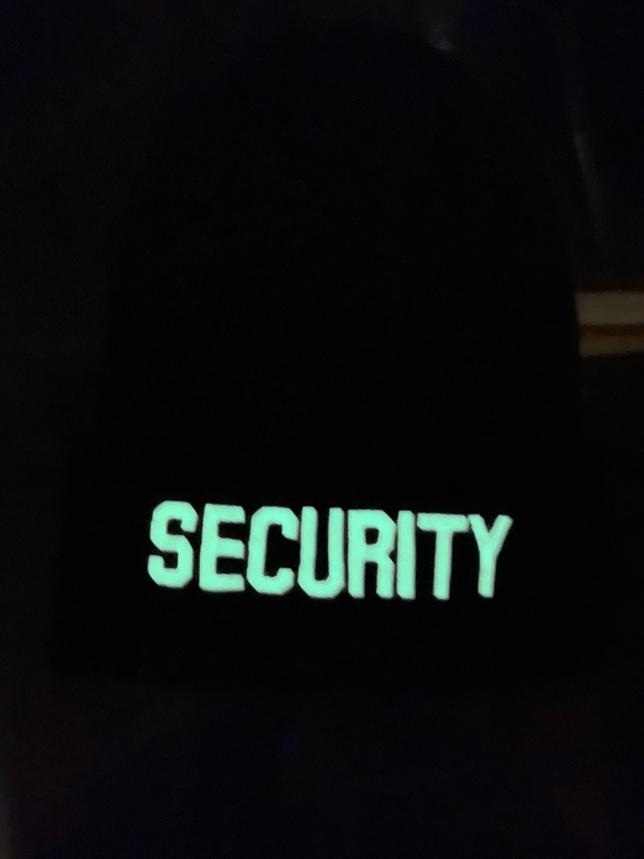 Stay Safe and Stylish With Glow in the Dark Security Text - Etsy