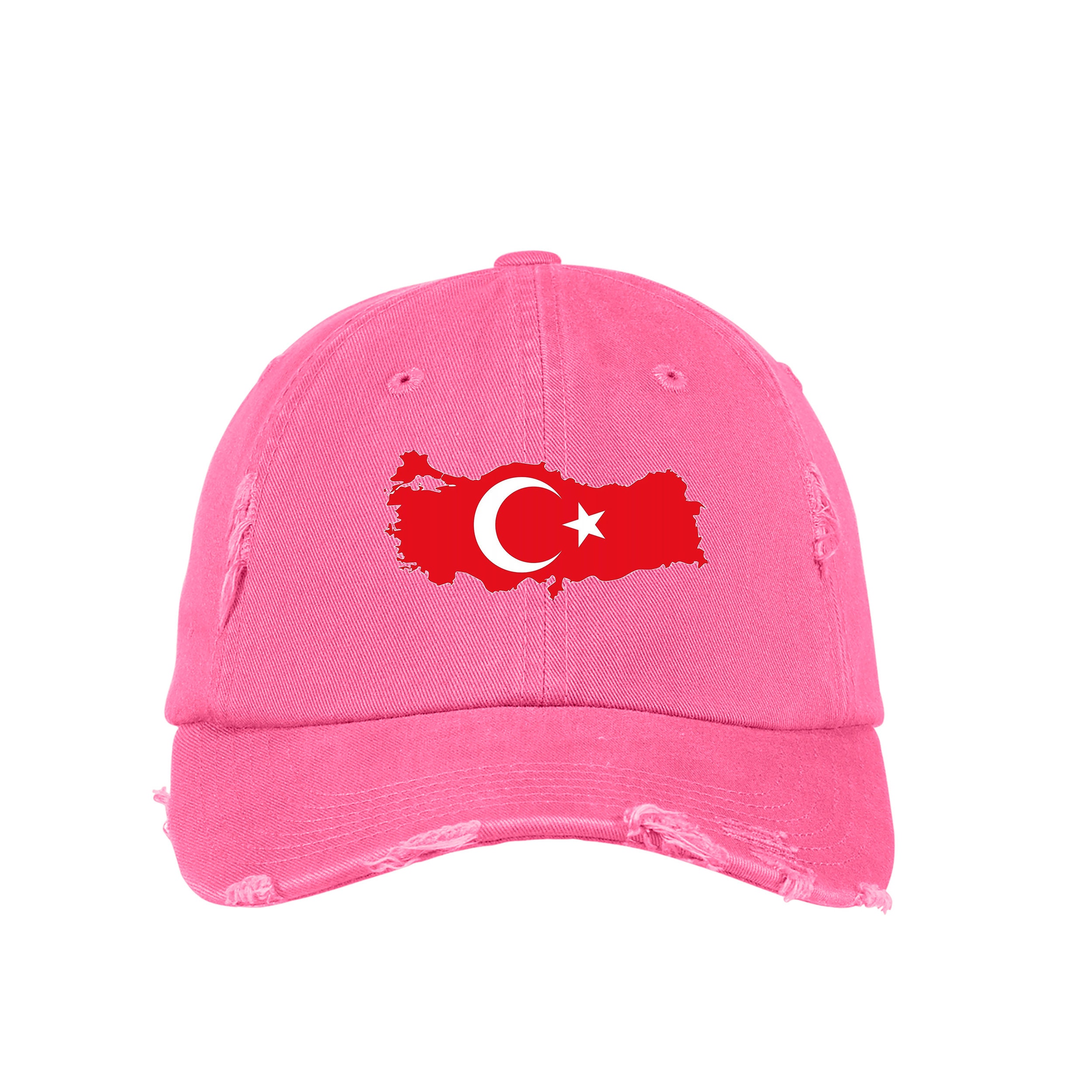 Embroidered Turkish Flag Dad Hat: Vintage Style Baseball Cap - Etsy