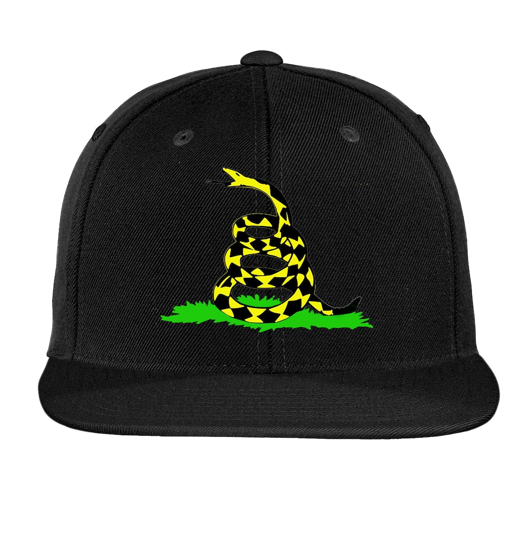Don't Tread on Me Snapback Cap: Embroidered Gadsden Flag Hat - Etsy