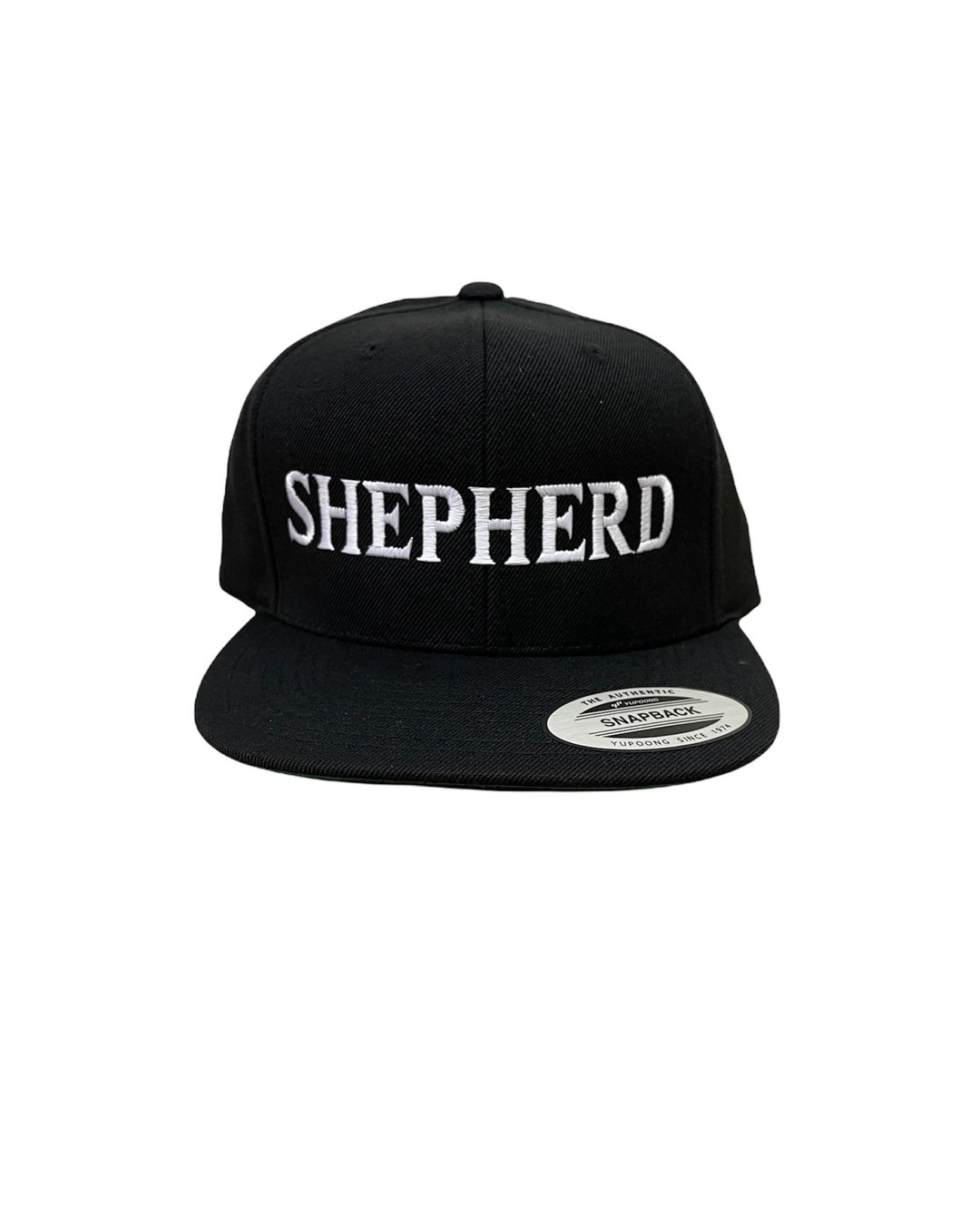 Guardian of the Flock: SHEPHERD Embroidered Snapback Flatbill Hat ...