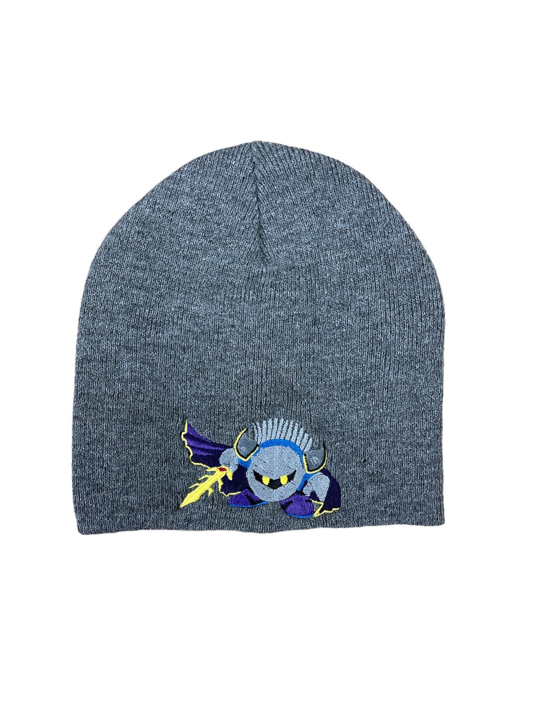 Meta Knight Themed Unisex Embroidered Winter Style Knit Beanie - Etsy