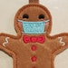Gingerbread Man Hanging Felt Ornament safety First - Etsy