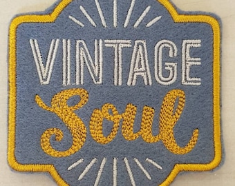 Vintage Soul Embroidered Iron on Patch - Etsy