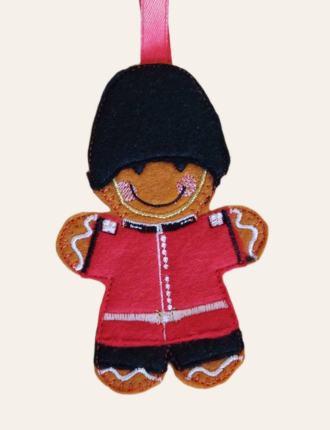 Grenadier Guard Gingerbread Man Hanging Felt Ornament - Etsy