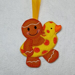 Swimmer, Learner or Wild Water Swimmer Gingerbread Hanging Felt ...
