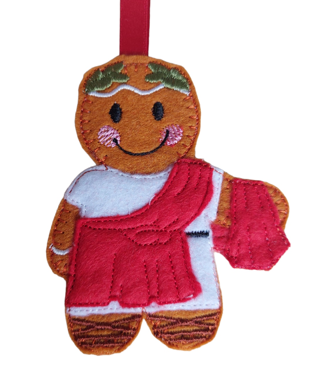 Roman Gingerbread Man Hanging Felt Ornament - Etsy