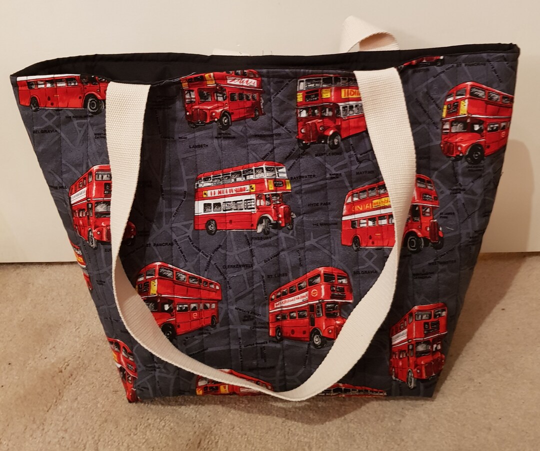 London Bus (routemaster) Themed Quilted Hold All Tote Bag - Etsy