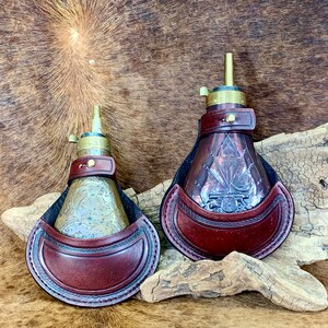 Leather Powder Flask Pouch - Etsy