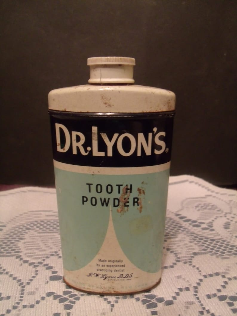 Vintage Dr. Lyons Tooth Powder Tin from the 40's | Etsy