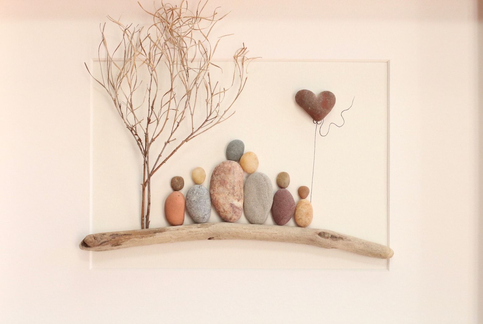 Pebble Art Picture, Family of 6, Pebble Art Family, Pebble Art ...
