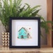 Pebble Picture House With a Couple Pebble Art New Home - Etsy