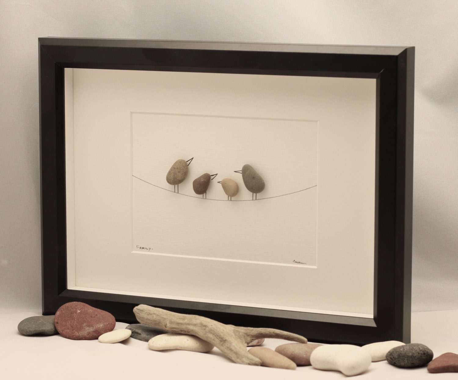 Pebble Art Picture Birds Pebble Art Sale Pebble Art Birds - Etsy