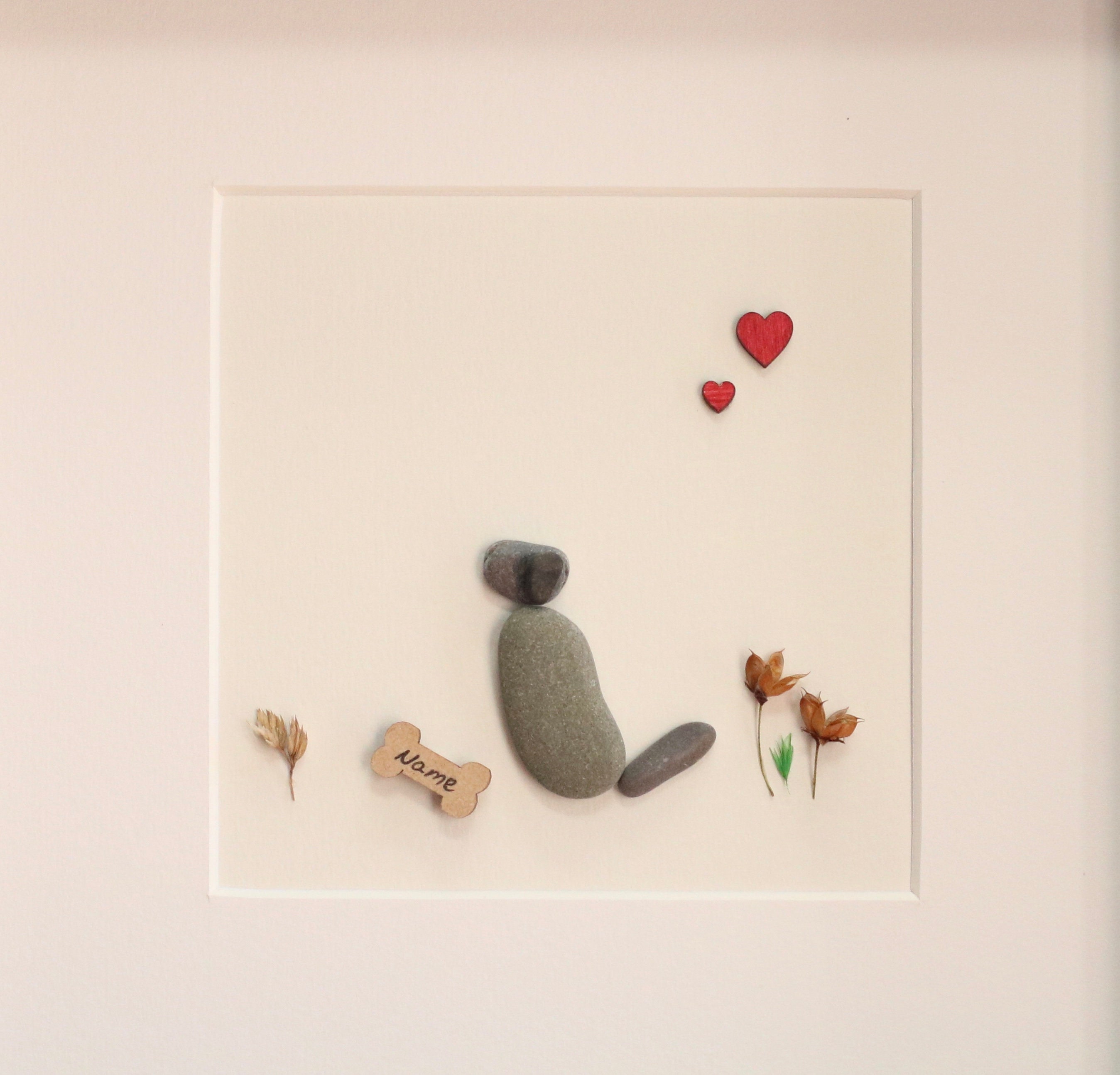 Pebble Art Dog Pebble Art Pet Pebble Art Personalised - Etsy
