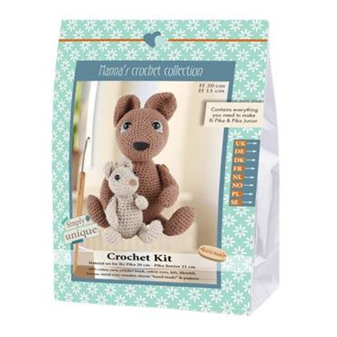 PIKA & PIKA JUNIOR Rabbits Crochet Kit - Etsy