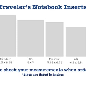 Printed Wide/cahier Size Meal Plan Traveler's Notebook Insert - Etsy