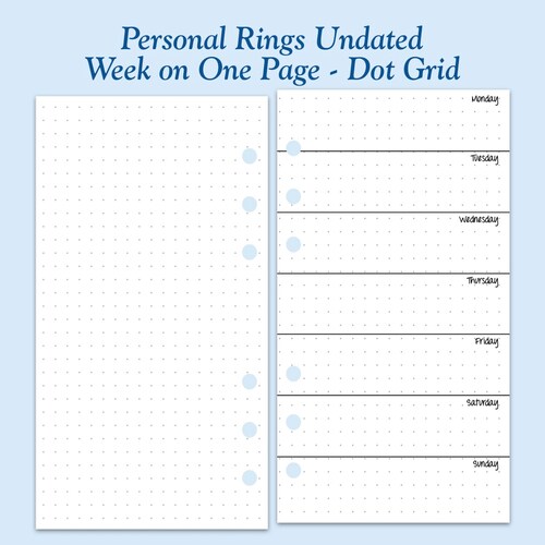PRINTABLE Personal Habit Tracker and Weekly Cleaning Schedule | Etsy