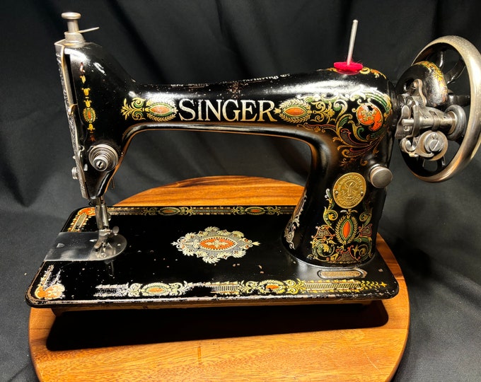 Singer 66 Red Eye Treadle Head Sewing Machine 1914 - Etsy