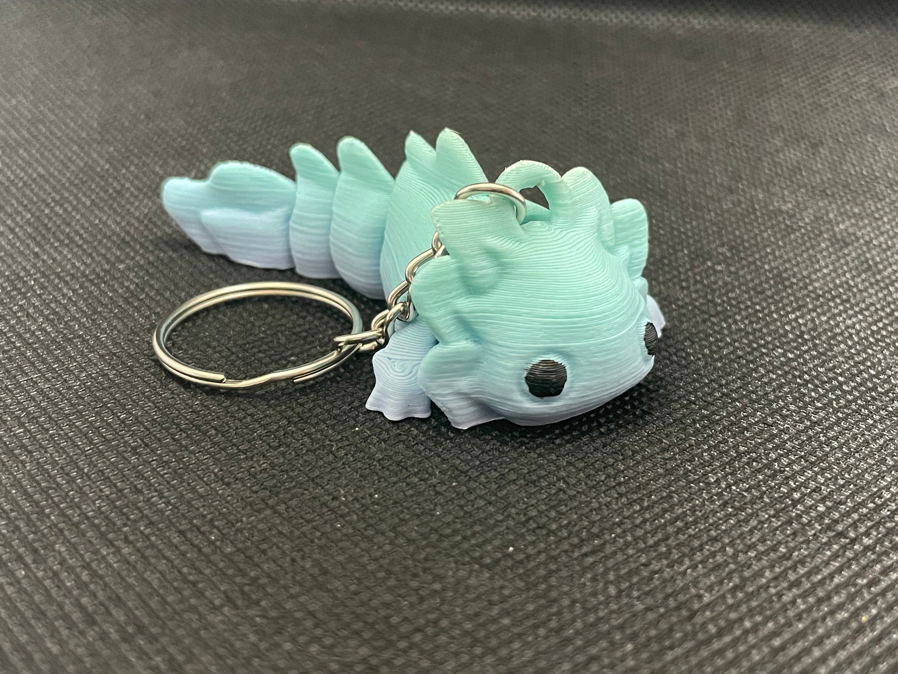 Adorable 3D Printed Axolotl Fidget Toy Flexible Articulating Sensory ...