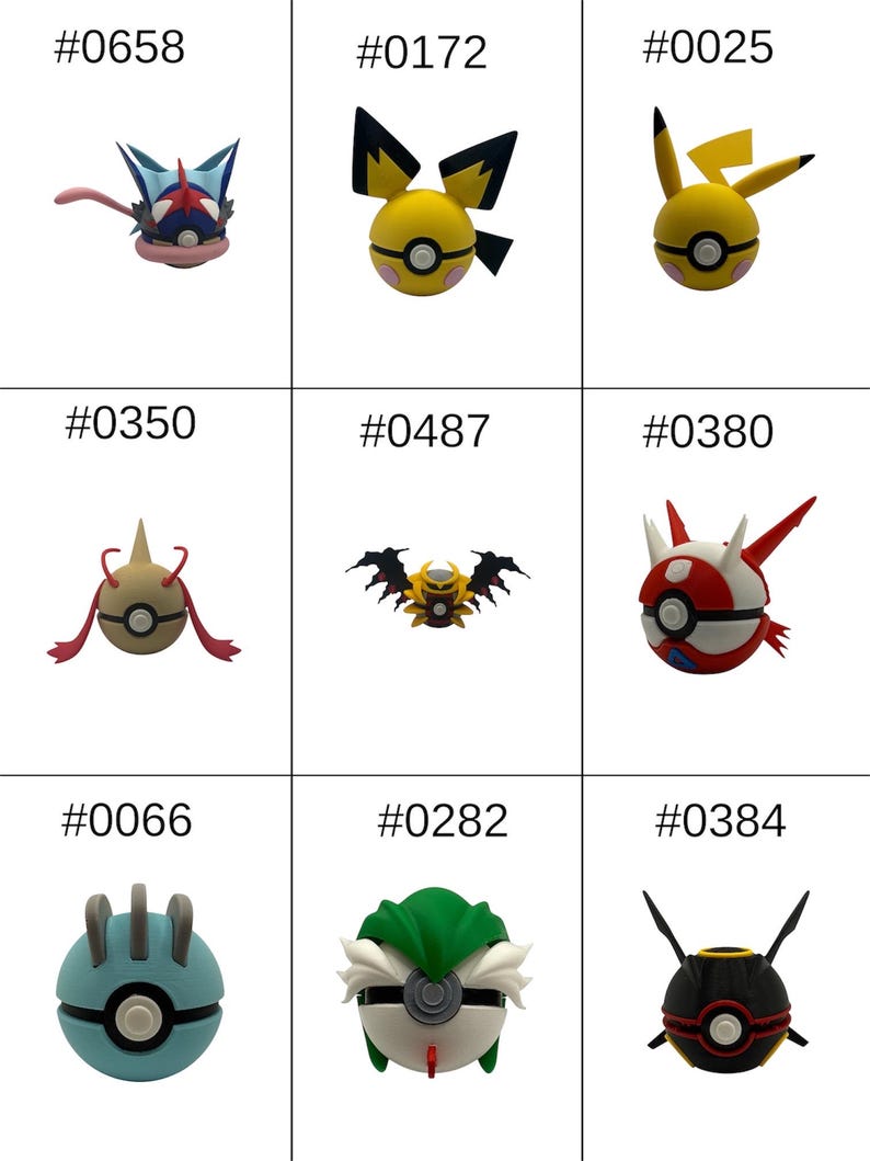 3D Printed Pokéball Collectibles - Pokémon Inspired Figurines for Fans ...