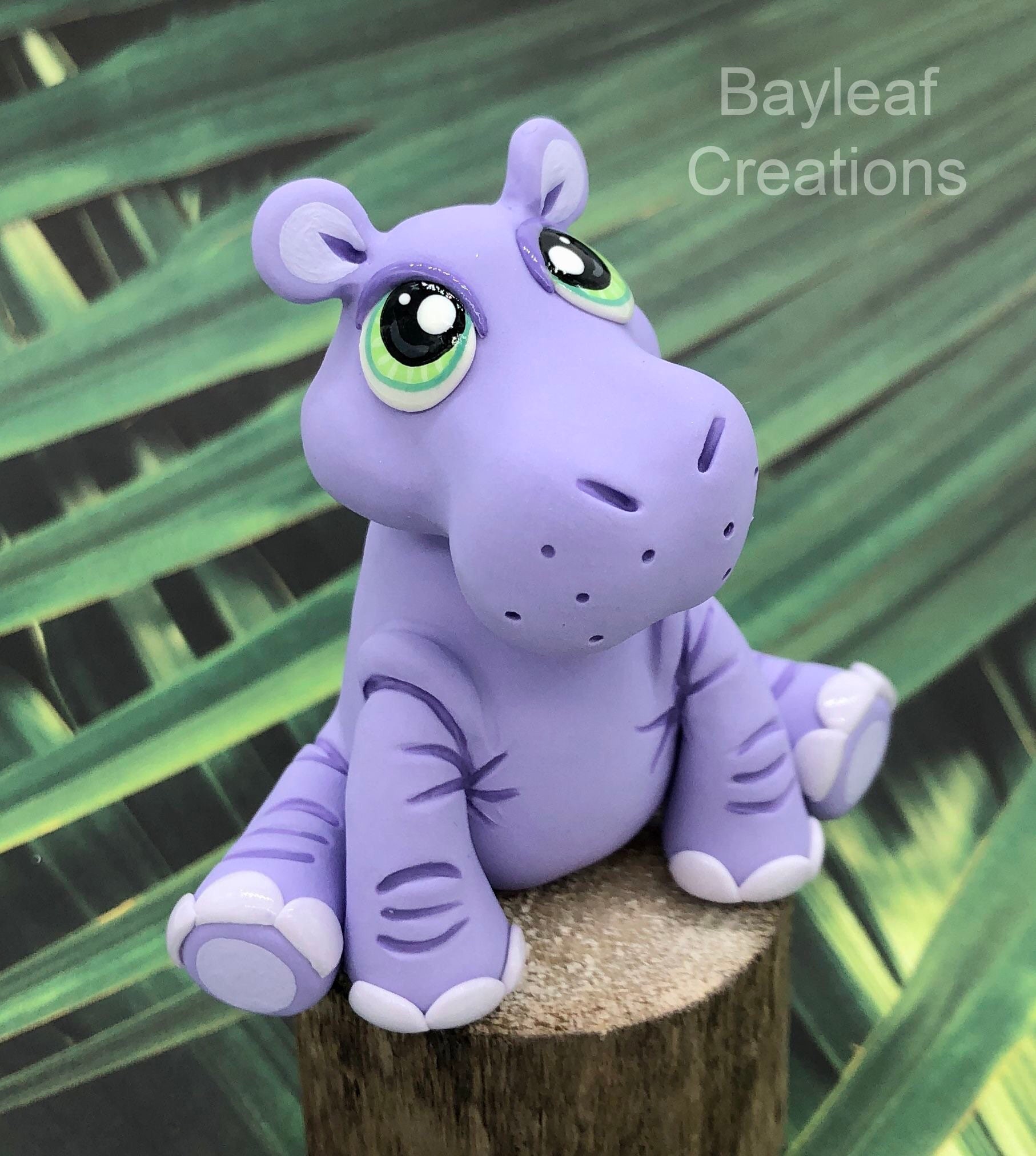 Hippo Clay Figurines