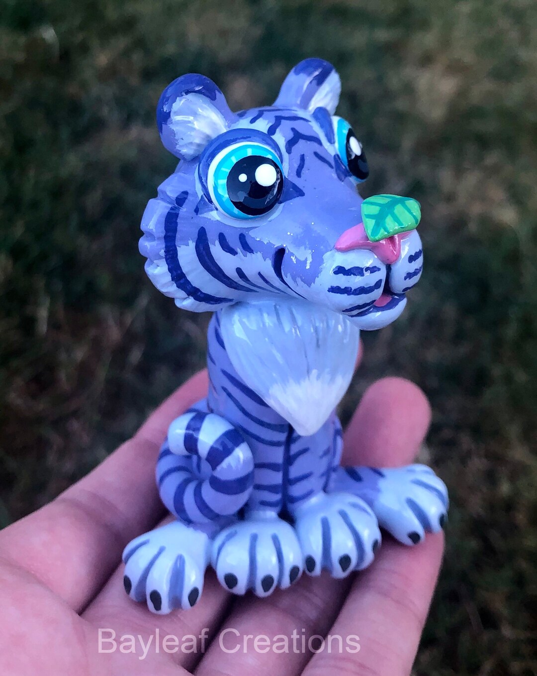 Clay Purple Tiger Clay Tiger Tiger Art Animal Art Clay - Etsy Australia