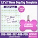 Dog Tag Template, Bone Tag Template, 1.5 Inch Dog Tag, Bone Tag Svg ...
