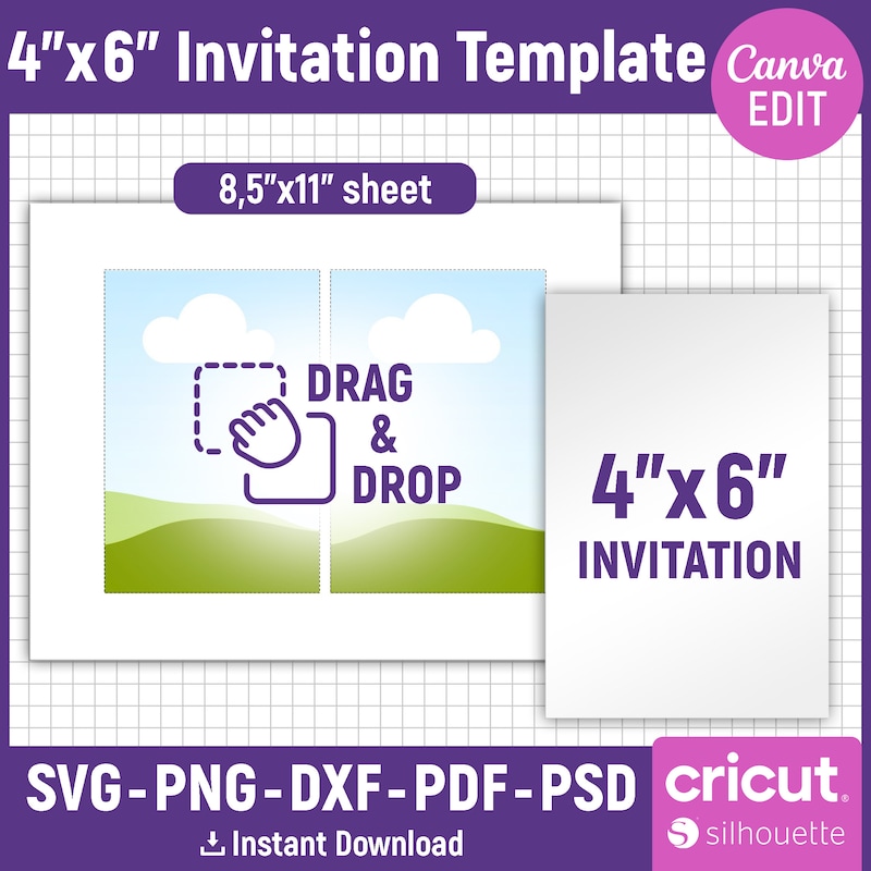 4 X 6 Clear Template - Etsy