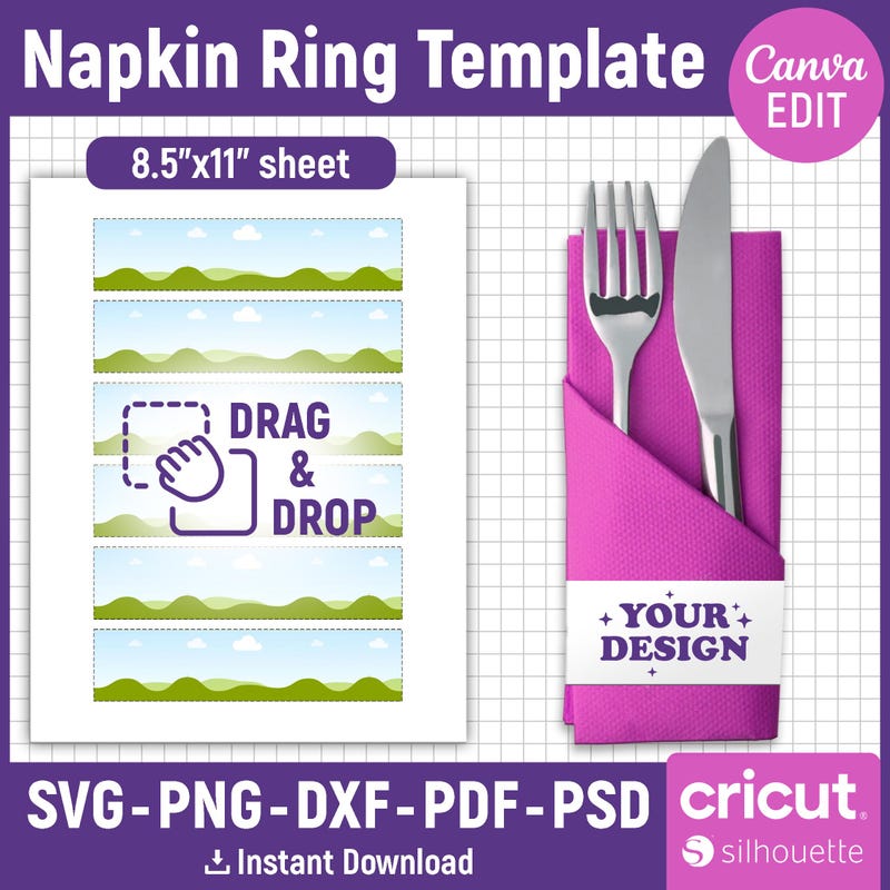 Paper Napkin Rings - Etsy