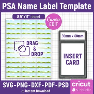 Psa Label Template - Etsy