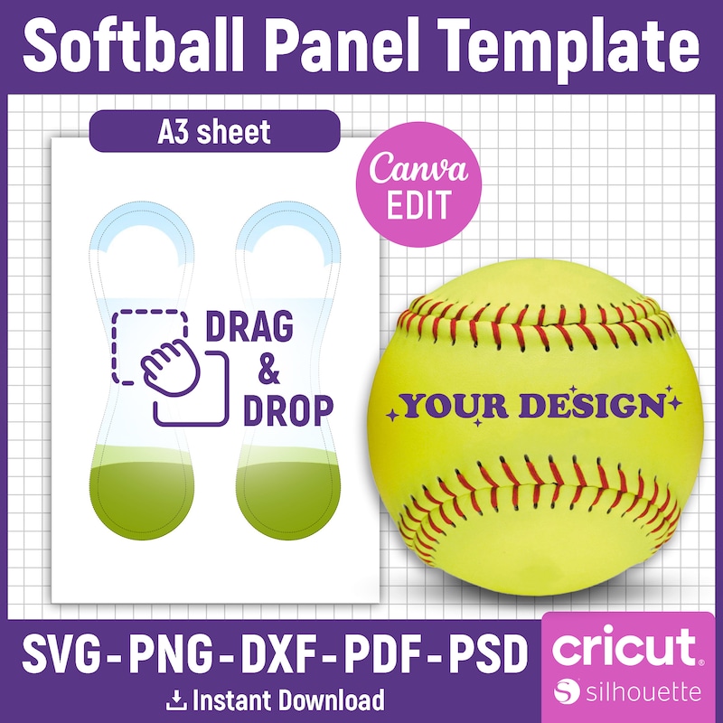 Softball Background - Etsy