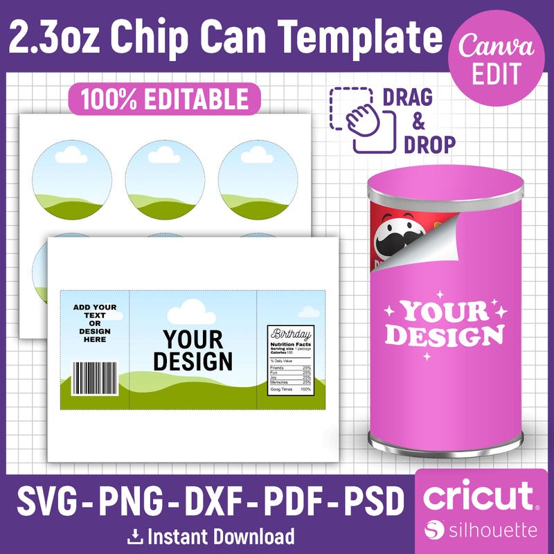 Can Labels - Etsy