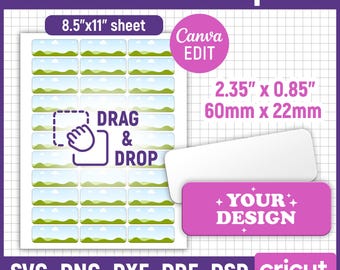 Name Labels Template, School Supply Labels Svg, School Label Template ...