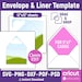 Envelope Template Svg, Envelope Liner Template, Wedding Envelope ...