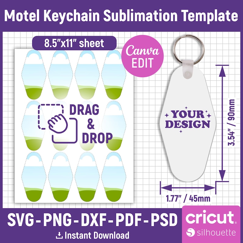 Sublimation Keychains - Etsy