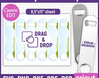 Bottle Opener Template Svg, Stainless Steel Bottle Opener, Beer Bottle Opener Sublimation ...