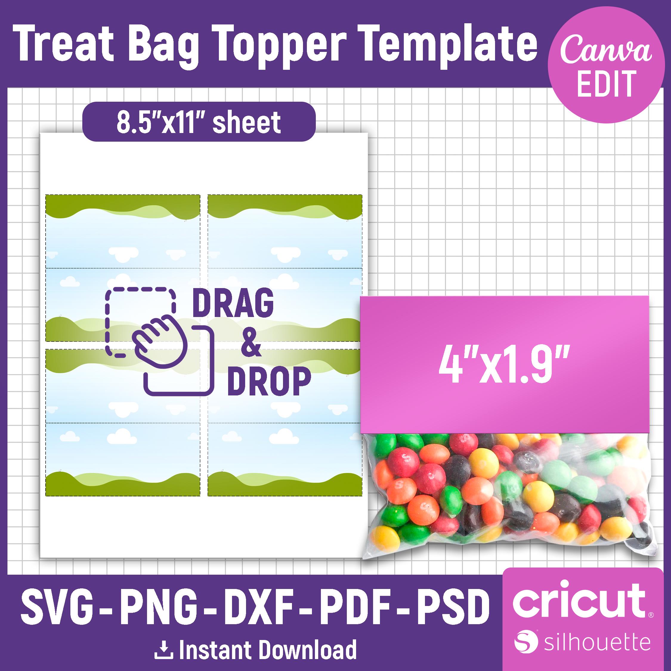 Treat Bag Troppers Template Bundle, Treat Bag Tropper Svg, Candy Pack ...